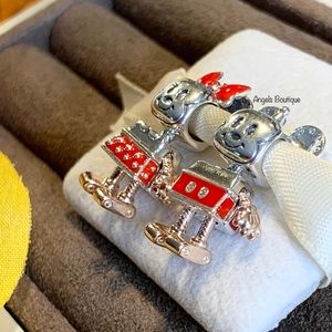 Pandora | Jewelry | Pandora Disney Mickey Minnie Robot Charm Bundle ...